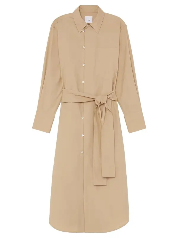GWYN Patricia Shirt Dress - Khaki