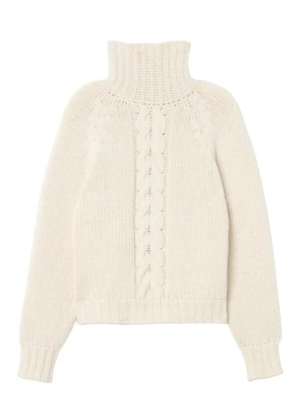 GWYN The Dolomites Cable-knit Sweater - Ivory