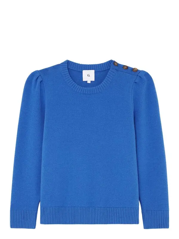GWYN Milano Stitch Crewneck - Blue