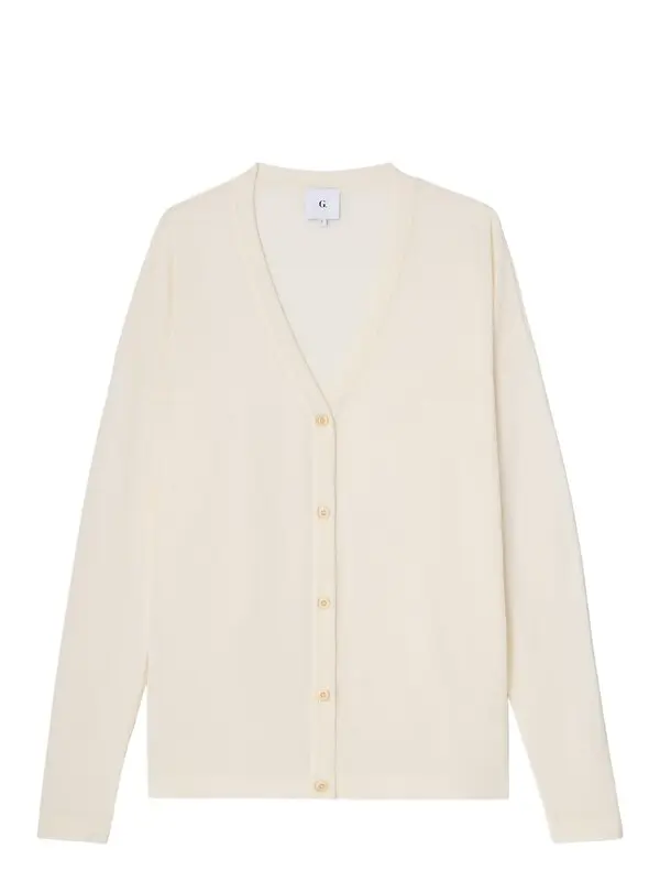 GWYN Lennon Cashmere Cardigan - Ivory