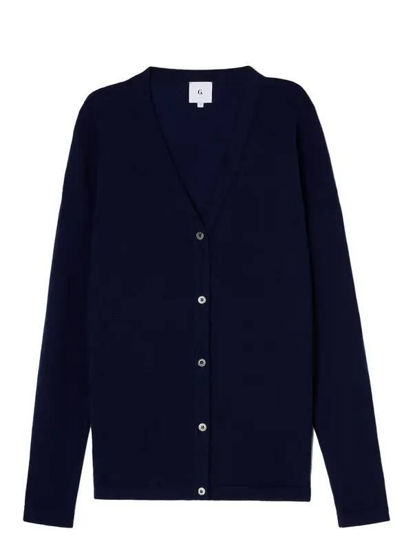 GWYN Lennon Cashmere Cardigan - Navy