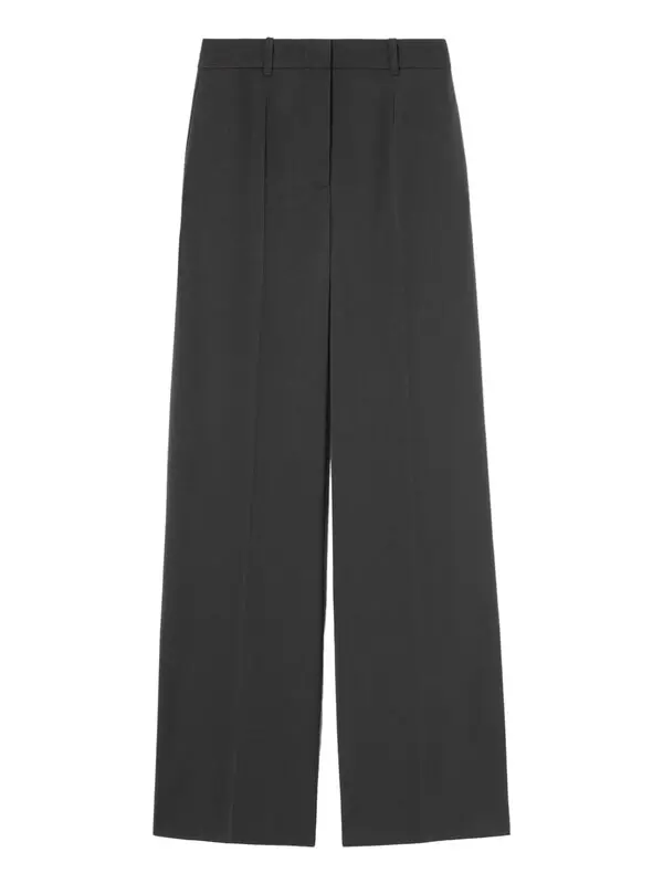 GWYN High-waisted Trousers - Dark Smoke