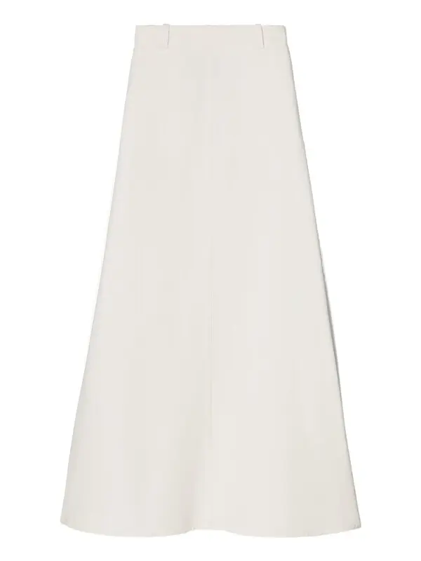 GWYN Cady Flared Skirt - White