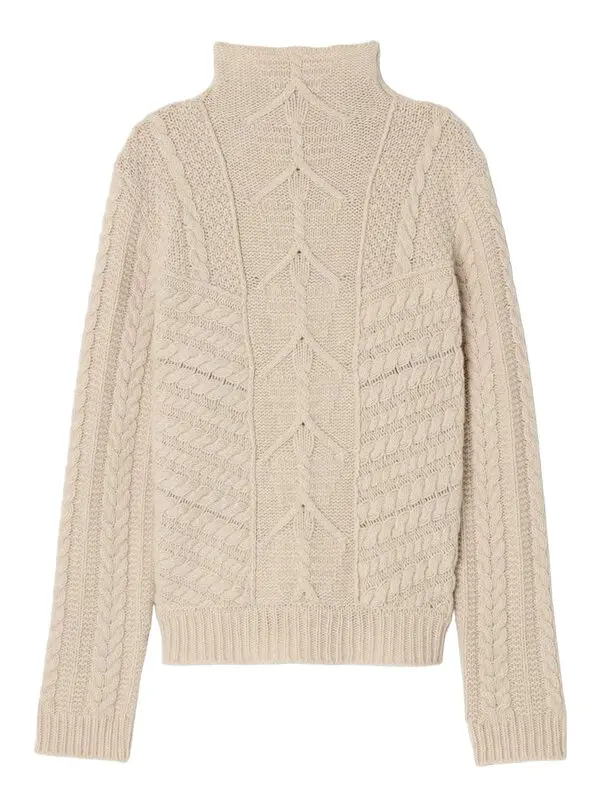 GWYN Highlands Chunky Aran Sweater - Dove