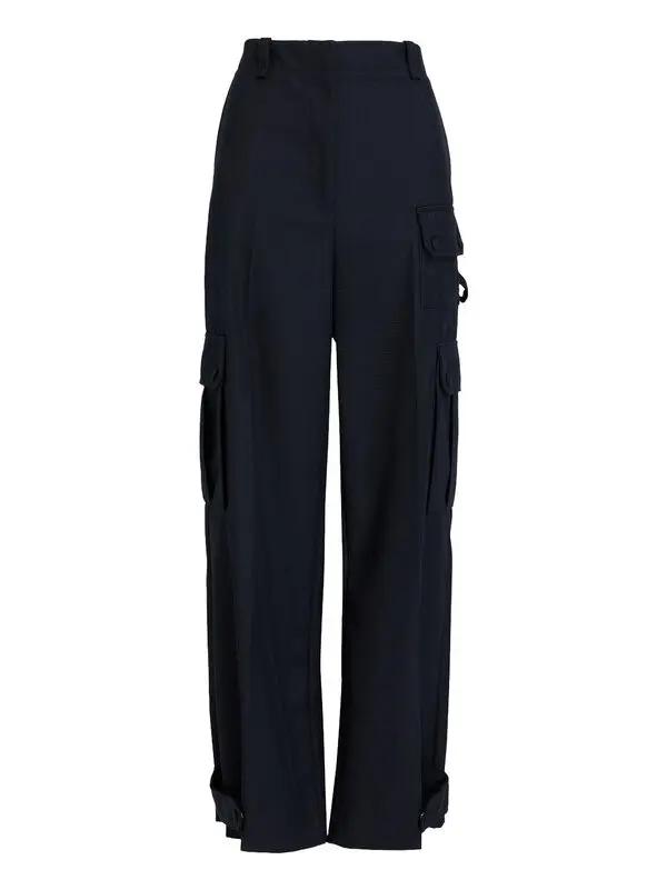 Sandro Twill Cargo Pants - Navy