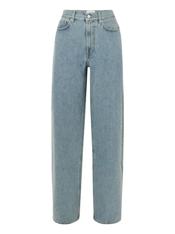 Loulou De Saison Samur High-rise Straight-leg Jeans - Light Denim