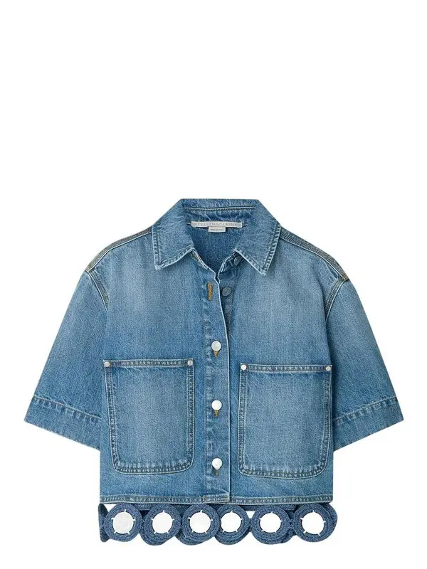 Stella McCartney Embellished Denim Shirt - Light Denim