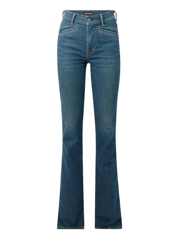 TOM FORD Mid-rise Flared Jeans - Dark Denim