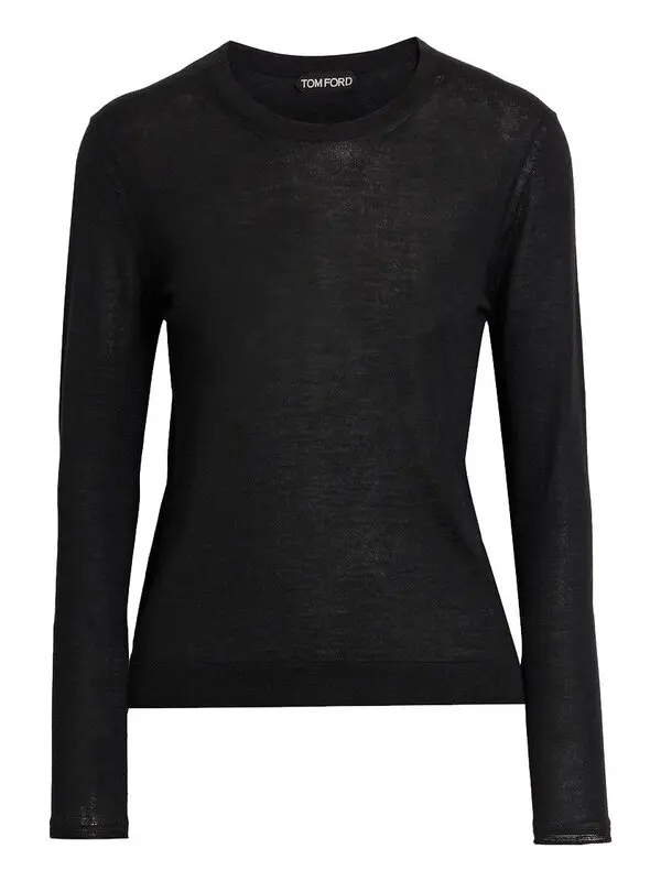 TOM FORD Cashmere And Silk-blend Sweater - Black