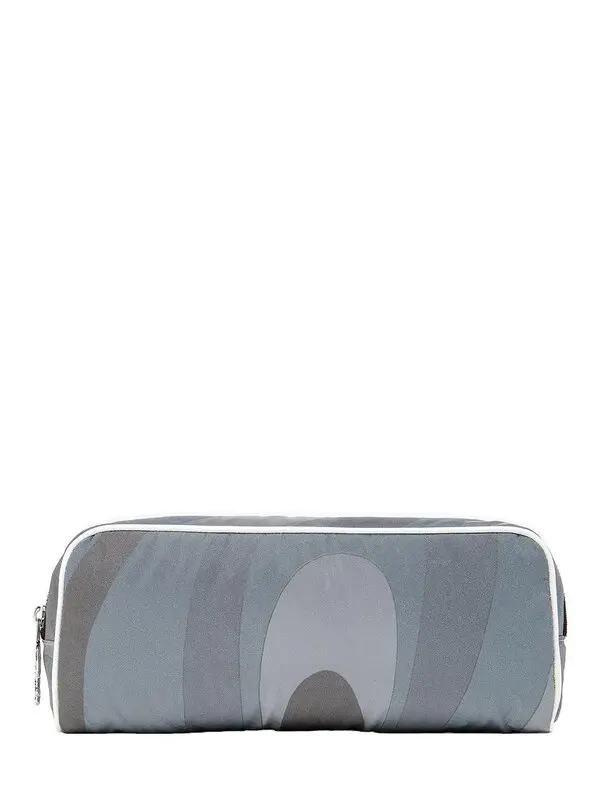 Emilio Pucci Printed Woven Cosmetics Case - Light Gray