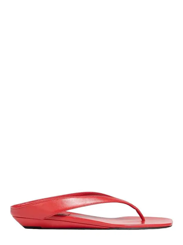 Loulou De Saison Coda Leather Sandals - Red