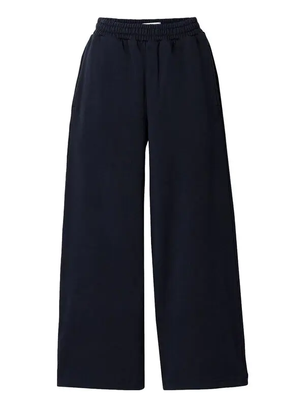 AGOLDE Elliot Cotton-jersey Track Pants - Navy