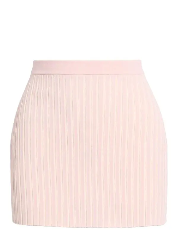 Alexander Wang Ribbed Cotton-blend Mini Skirt - Baby Pink