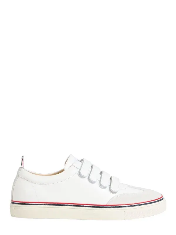 Thom Browne Suede And Leather Sneakers - White