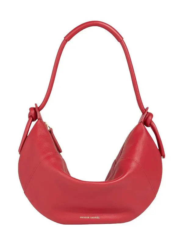 MANSUR GAVRIEL Fortuna Leather Shoulder Bag - Red