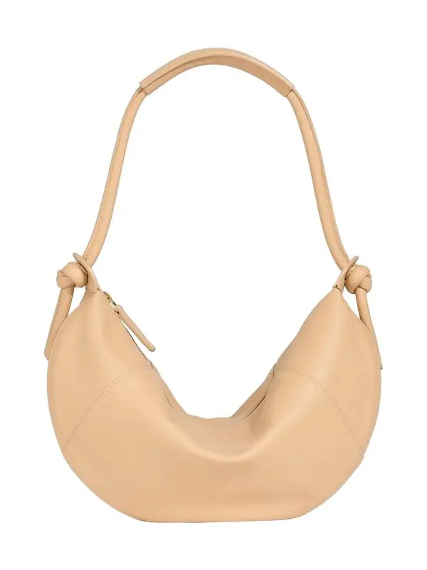 MANSUR GAVRIEL Fortuna Leather Shoulder Bag - Sand