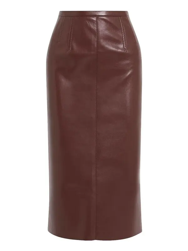 Philosophy Di Lorenzo Serafini Synthetic Midi Skirt - Brown