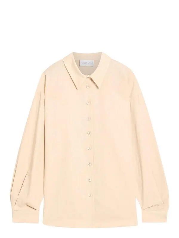 MIKAEL AGHAL Cotton And Linen-blend Shirt - Beige