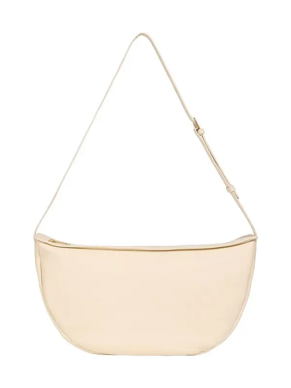 MANSUR GAVRIEL Moon Sling Leather Shoulder Bag - Cream