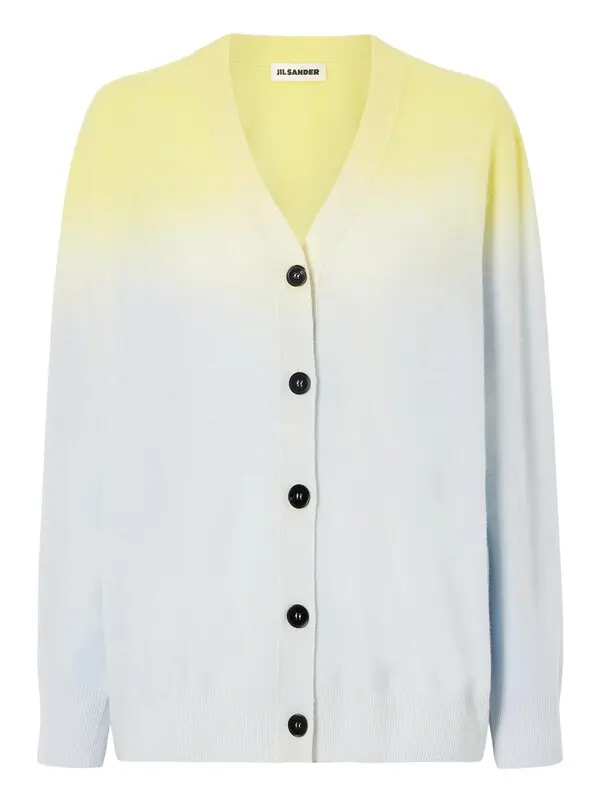 JIL SANDER Dégradé Wool Cardigan - Multi