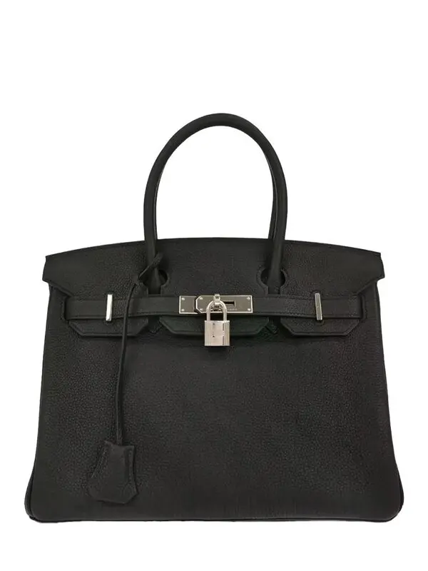 Hermès 2014 30 Birkin Leather Tote Bag - Black