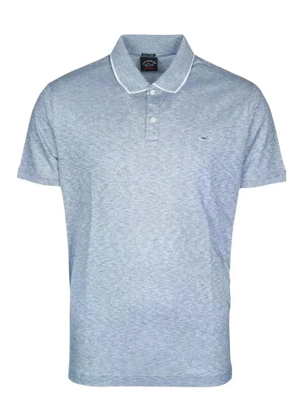 Paul & Shark Logo-embroidered Polo Shirt - Grey