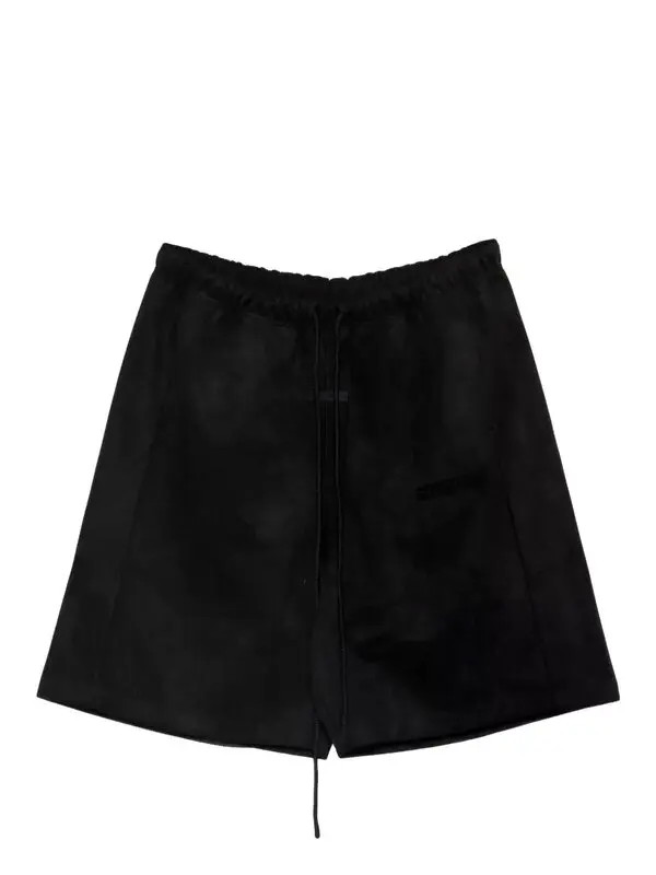 Fear Of God Logo Drawstring Shorts - Black