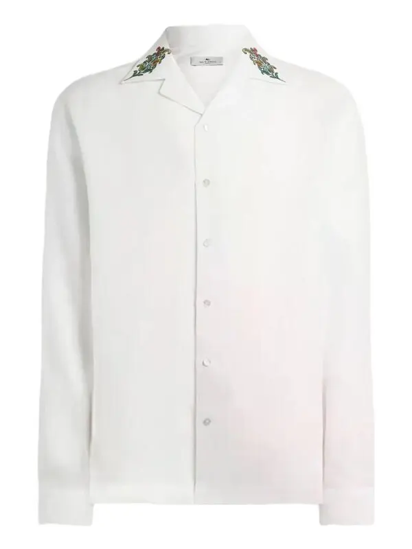 Etro Embroidered-collar Shirt - White