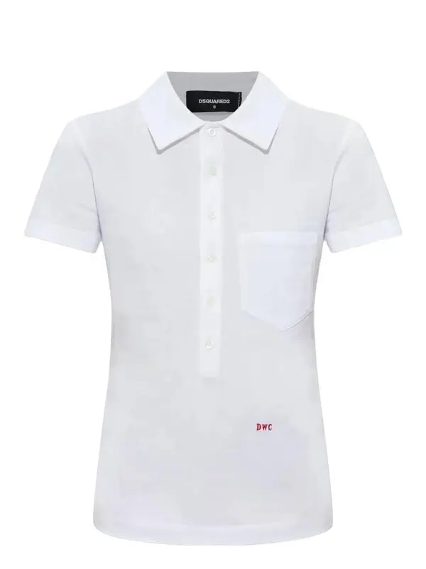 Dsquared2 Pocket Polo Shirt - White