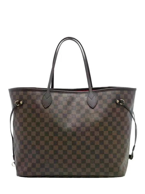 LOUIS VUITTON 2009 Damier Ebene Neverfull Gm Tote Bag - Brown