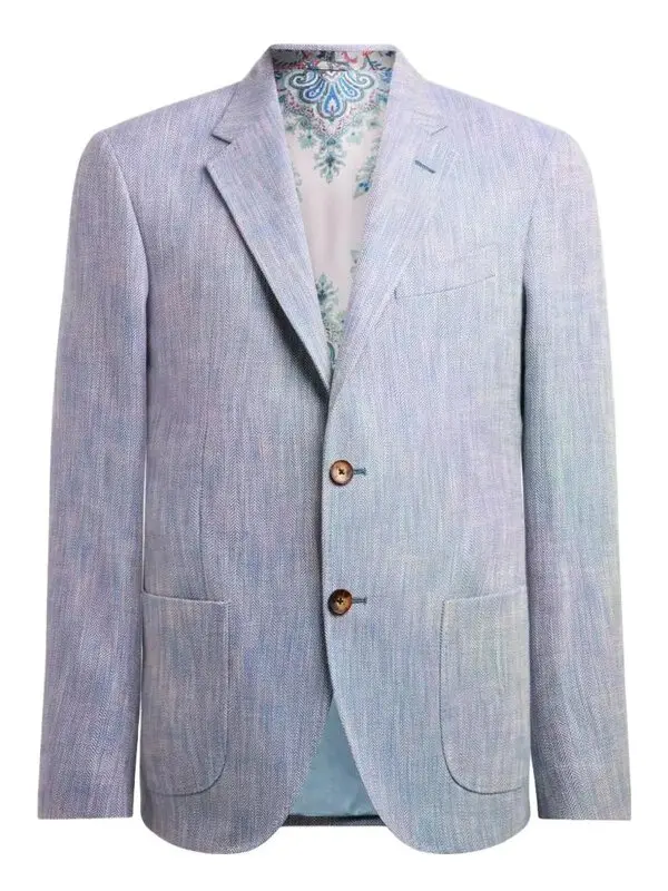 Etro Single-breasted Blazer - Purple