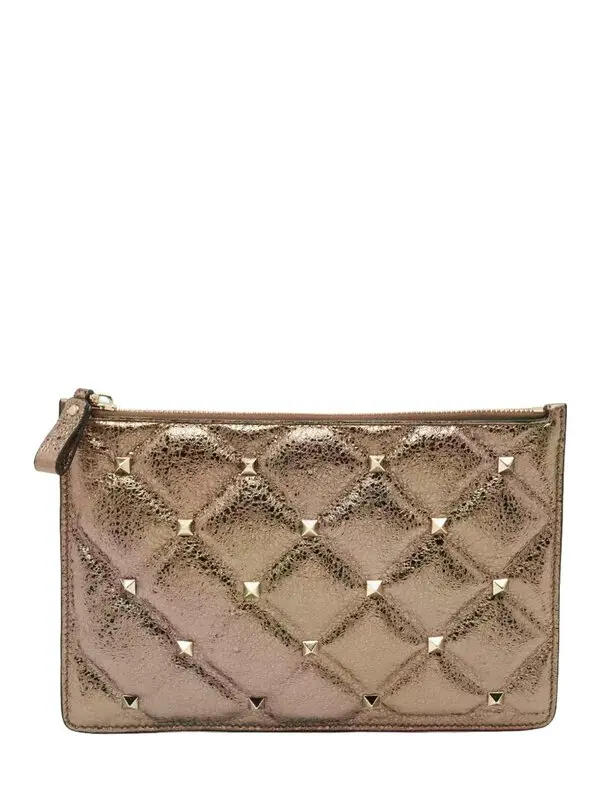 Valentino Garavani Rockstud Clutch Bag - Metallic