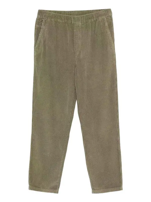 American Vintage Elasticated Corduroy Trousers - Green