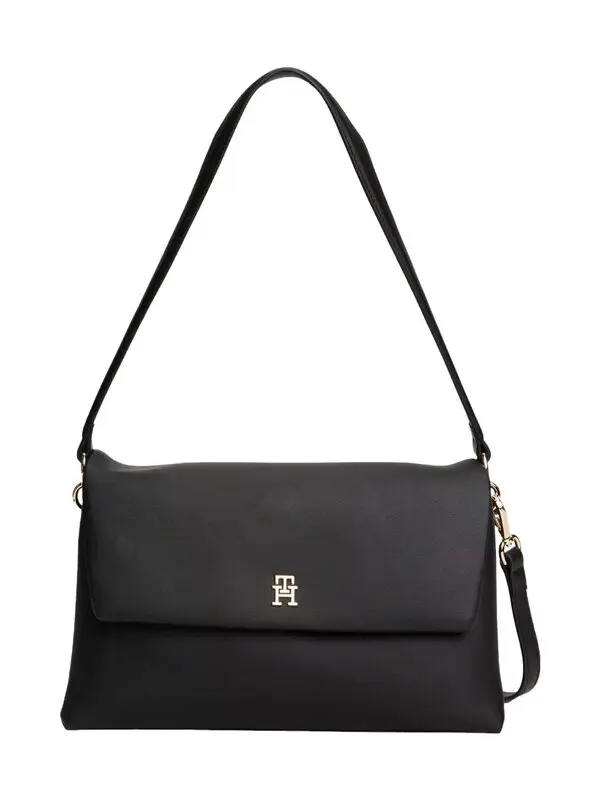 Tommy Hilfiger Logo-plaque Shoulder Bag - Black