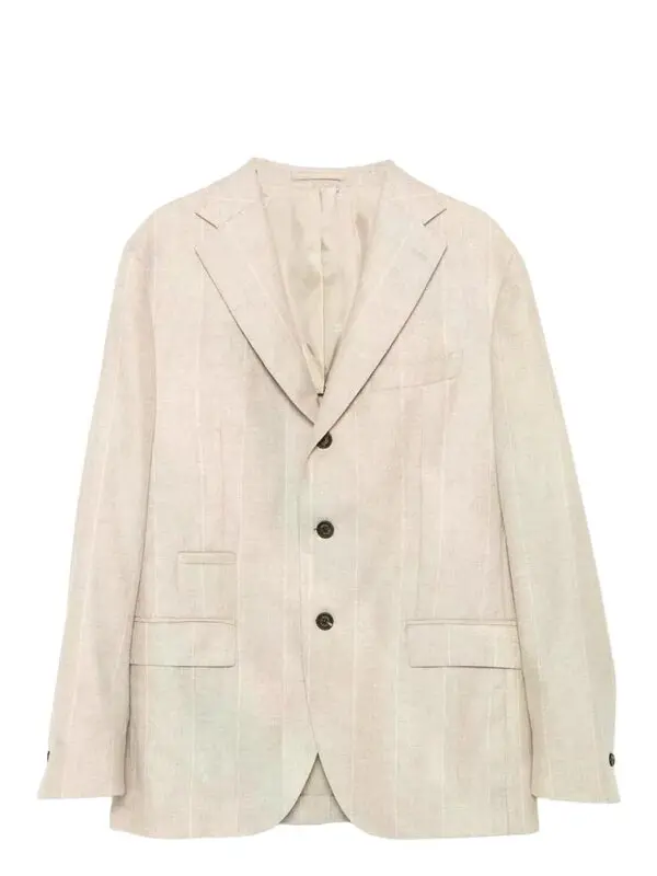 Eleventy Pinstripe Blazer - Neutrals