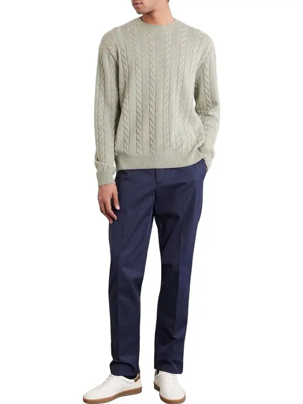 Loro Piana Cedar Cable-knit Cashmere Sweater - Green