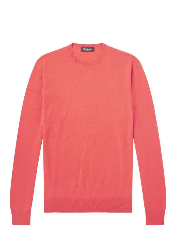 Loro Piana Sergio Cashmere Sweater - Red