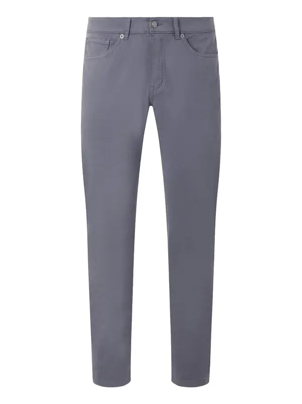 Peter Millar Signature Straight-leg Cotton-blend Sateen Trousers - Gray
