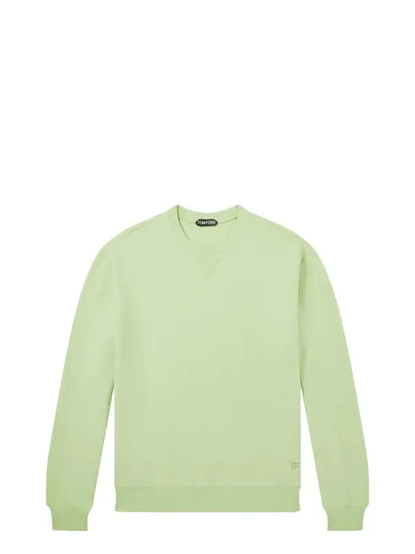 TOM FORD Cotton-jersey Sweatshirt - Green