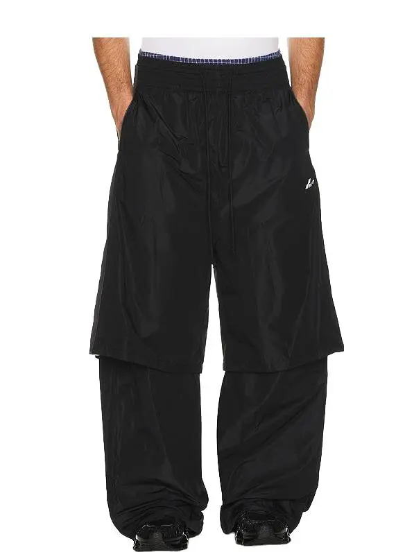 We11Done Triple Layered Track Pants - Black