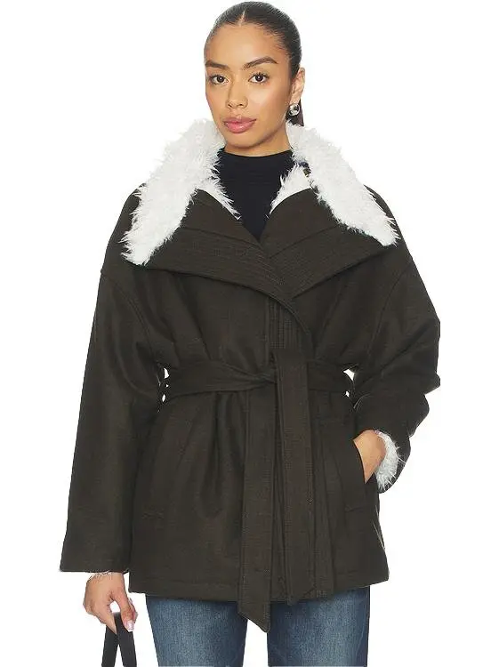 NIIHAI Rosie Coat - Khaki Green