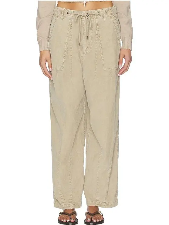 JAMES PERSE Fine Wale Stretch Cord Pant - Overcast