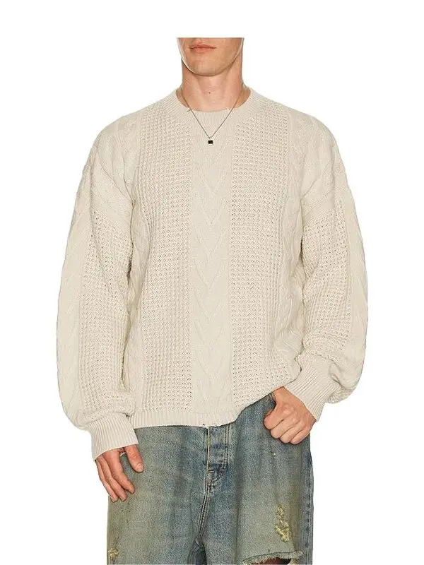 ALLSAINTS Tenter Crew Sweater - Ecru White
