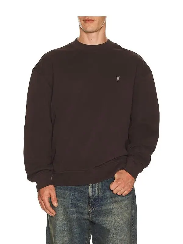 ALLSAINTS Asher Crew Neck Sweater - Plum Brown