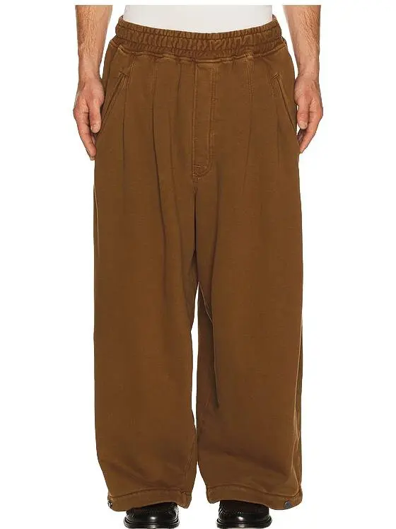 ART COMMUNITY Triptych Sweatpant In Brown - Deep Taupe