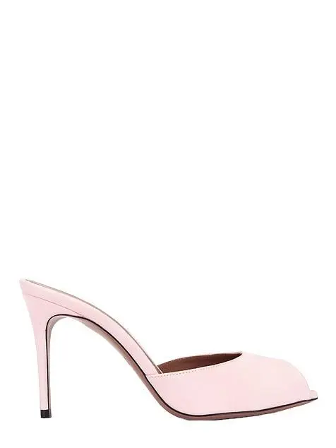 Paris Texas Vera 85 Open Toe Mule Heel - Petal Pink