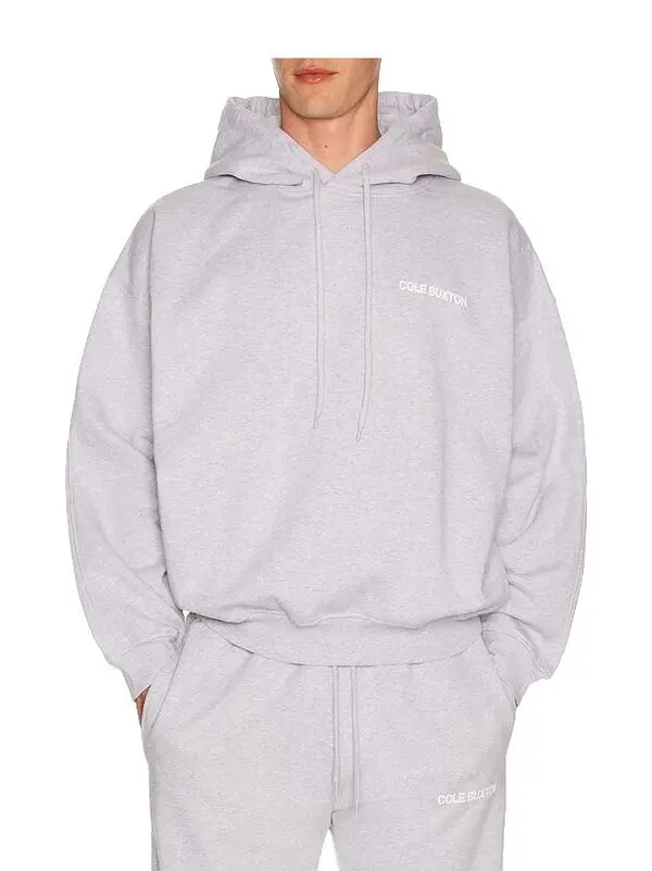 COLE BUXTON Sportswear Hoodie - Light Grey Marl