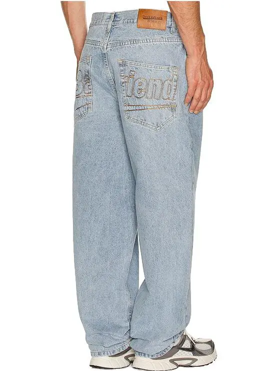 BADFRIEND Star Pocket Denim Pant - Light Wash