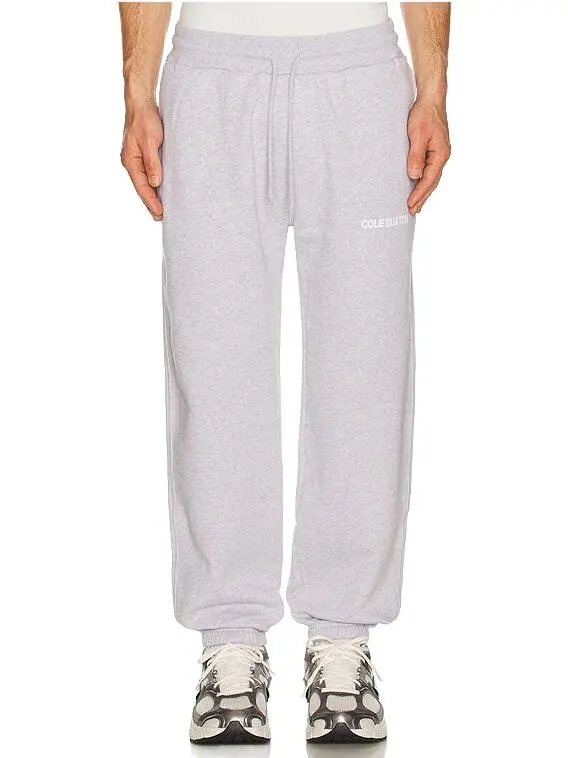 COLE BUXTON Sportswear Sweatpants In Grey - Light Grey Marl