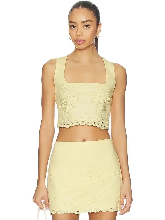 Hemant & Nandita Boxy Top - Yellow